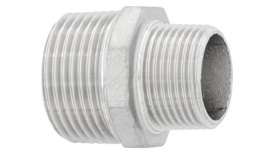 Reducing Hex Nipple / 1/2 X 1/4 BSP 316 RED HEX NIPPLE (NB15/8) - Anzo