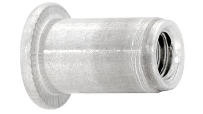 Flanged Aluminium Threaded Inserts / M4 (0.8-2.5) ALUMINIUM FLANGED TH